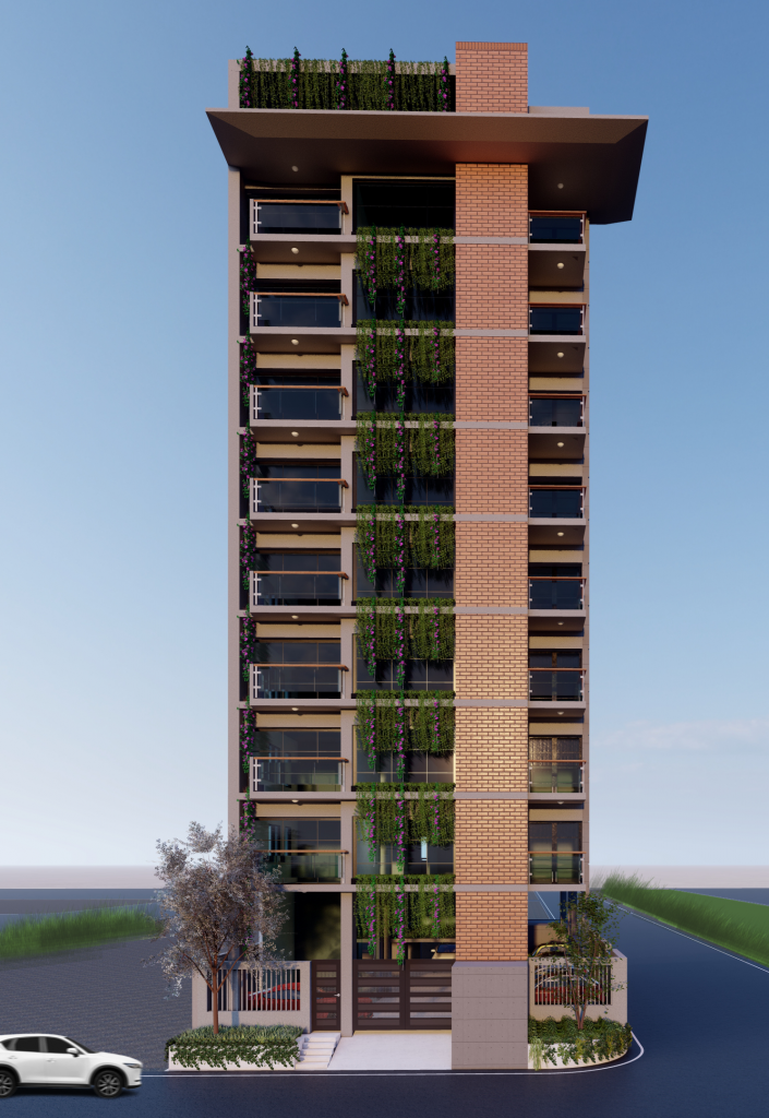 Nine-Story Residential Building Structural and Architectural Design in ...